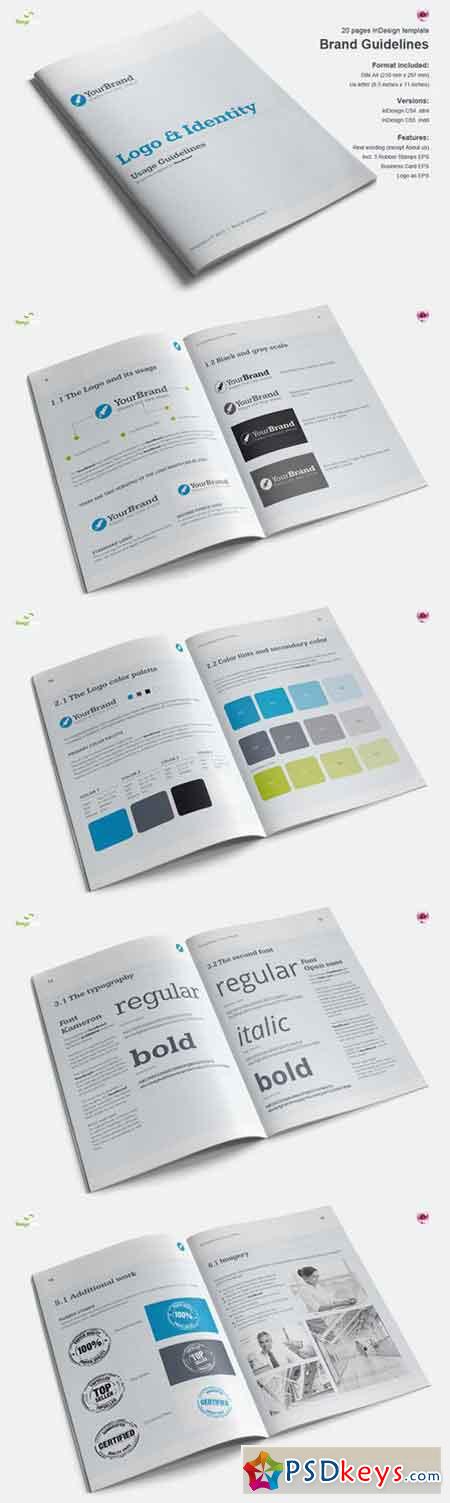 Brand Guidelines 20 Pages 217946 Free Download Photoshop Vector Stock 