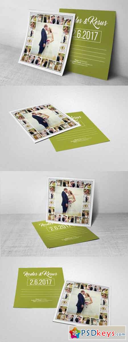 Wedding Postcard Template 699703 Free Download Photoshop Vector Stock 