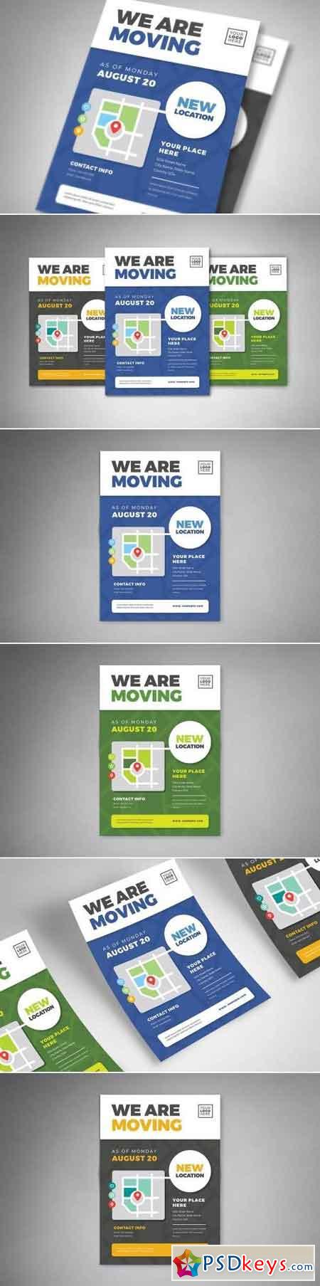We Are Moving Flyer Templates Free Download Photoshop Vector Stock 