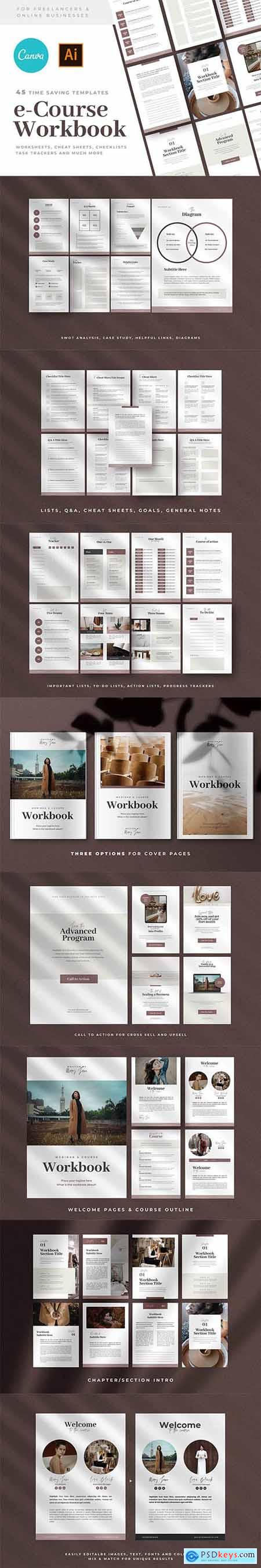 CANVA ECourse Webinar Workbook Templates Free Download Photoshop 