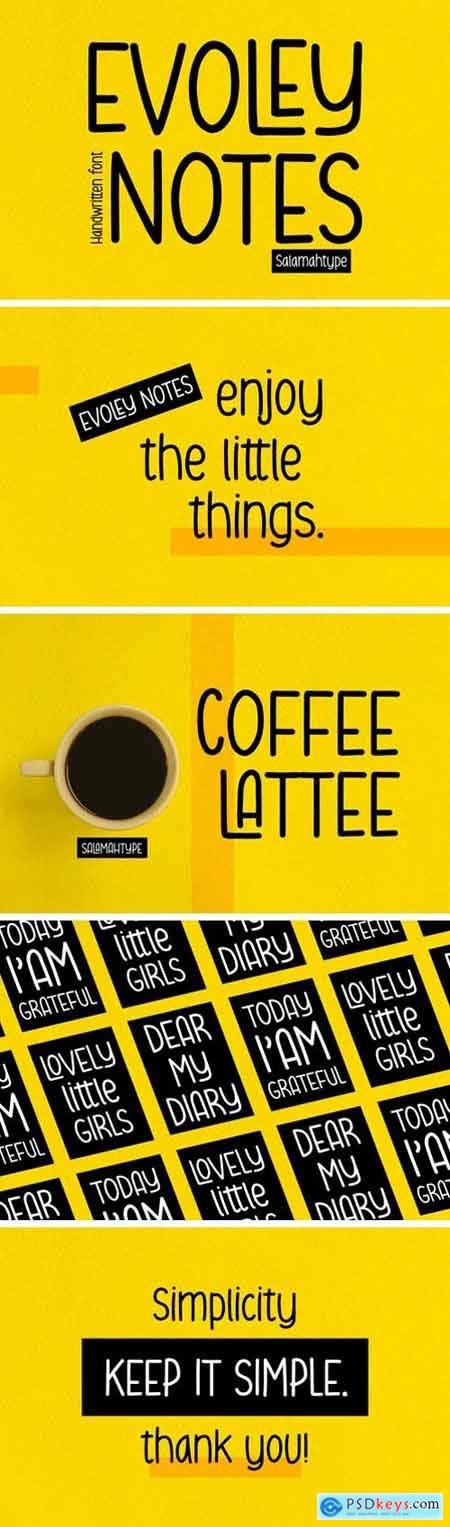 Evoley Notes Font Free Download Photoshop Vector Stock Image Via 